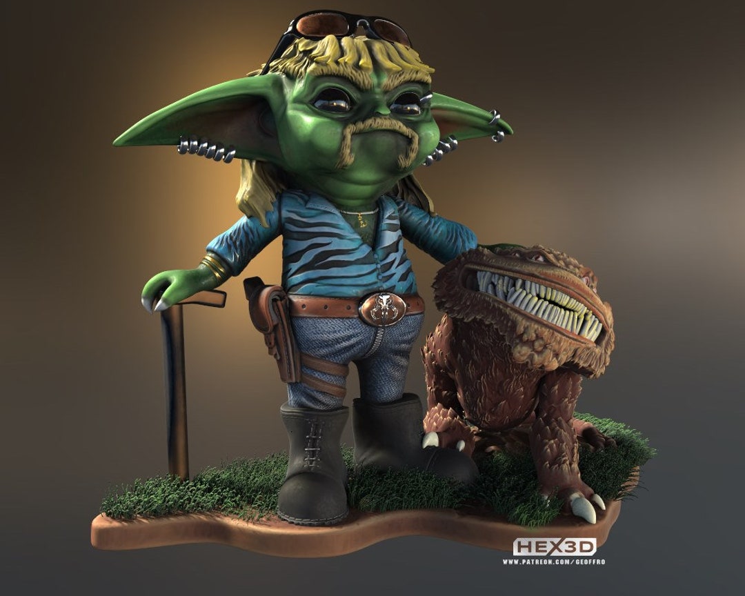 Grogu Tiger King Figure Fan Art - Etsy