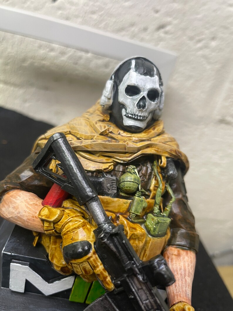 Simon ghost Riley Bust Fan Art MW2 3D Printed - Etsy