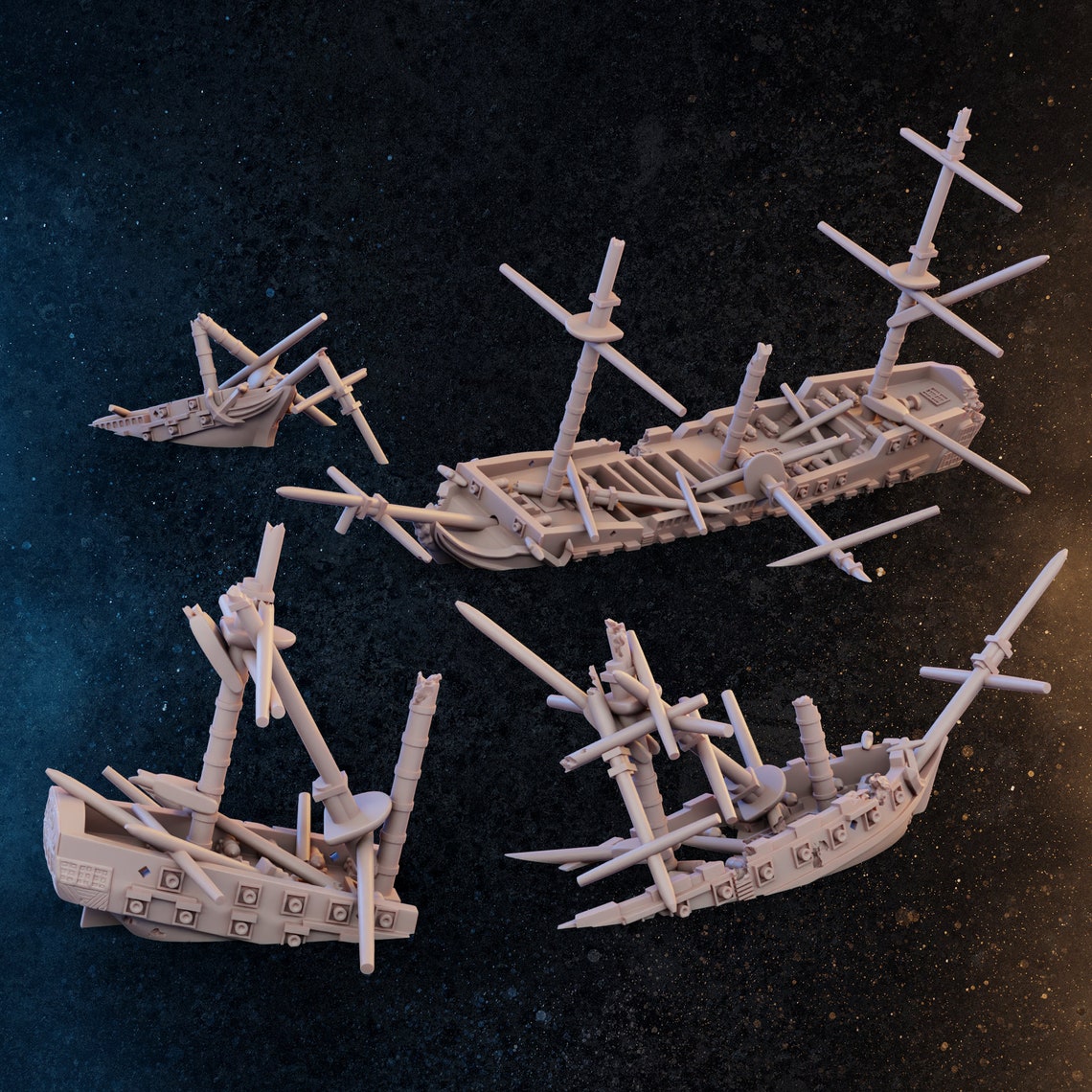 Sailing Ship Miniatures Ship Wreckage Pack 1/1200 Scale - Etsy