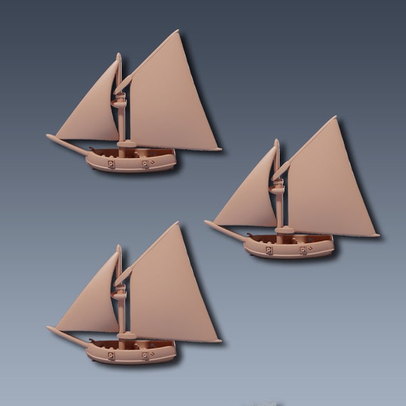 Cutter Squadron Sailing Ship Miniatures 1/1200 Models | Etsy