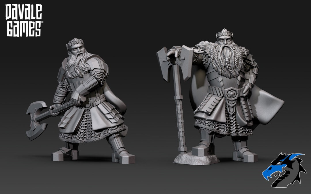 Dwarf King/ Kings Guard Miniatures - Etsy