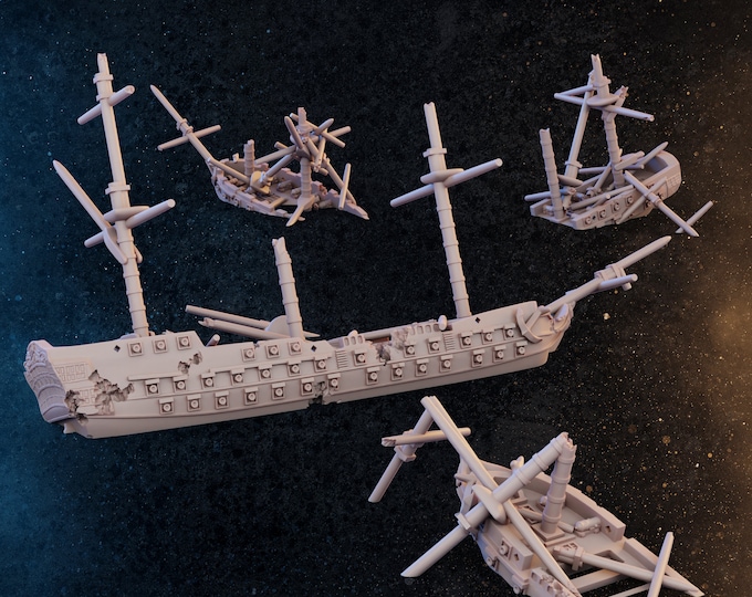 Sailing Ship Miniatures Ship Wreckage Pack 1/700 Scale - Etsy