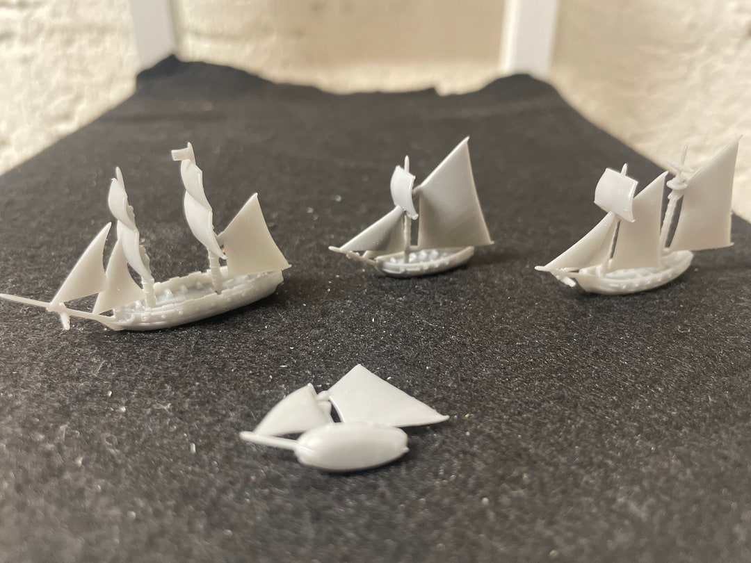 Brig Schooner Sloop Cutter Gunship 1/700 | 5 Miniature Ships - Etsy