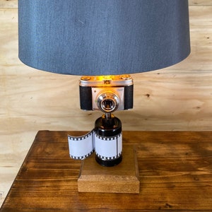 Repurposed Camera Table Lamp - Etsy