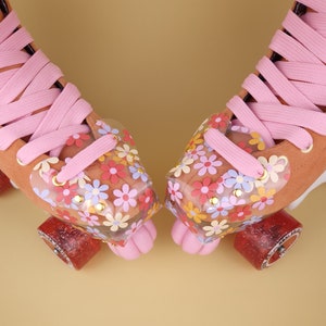 Spring Flowers Decorative Toe Caps for Roller Skates Flower Shaped - Etsy