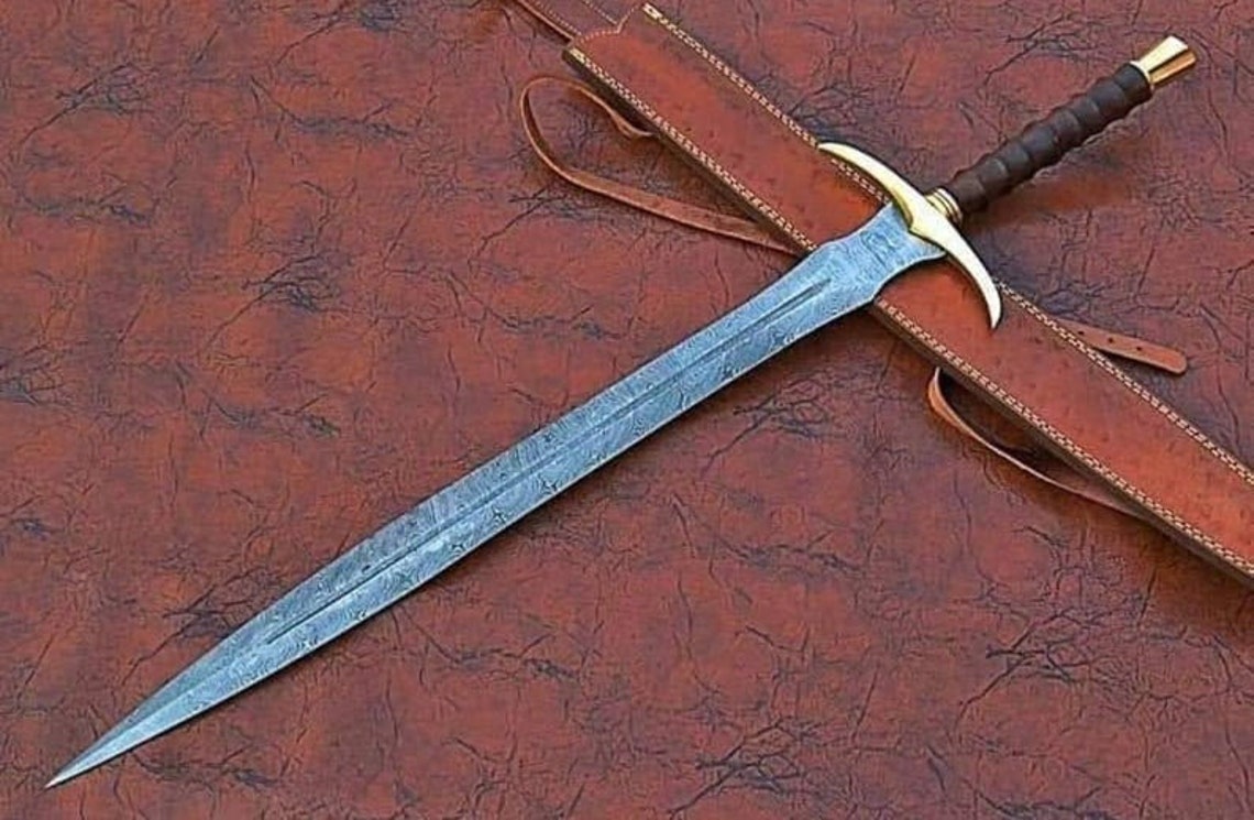 Hand-made 28 Inches Damascus Steel Sword - Etsy