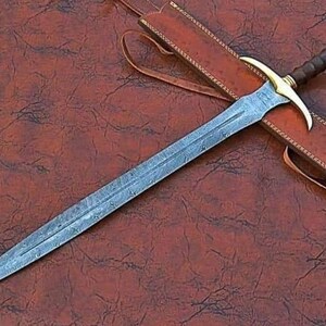 Hand-made 28 Inches Damascus Steel Sword - Etsy