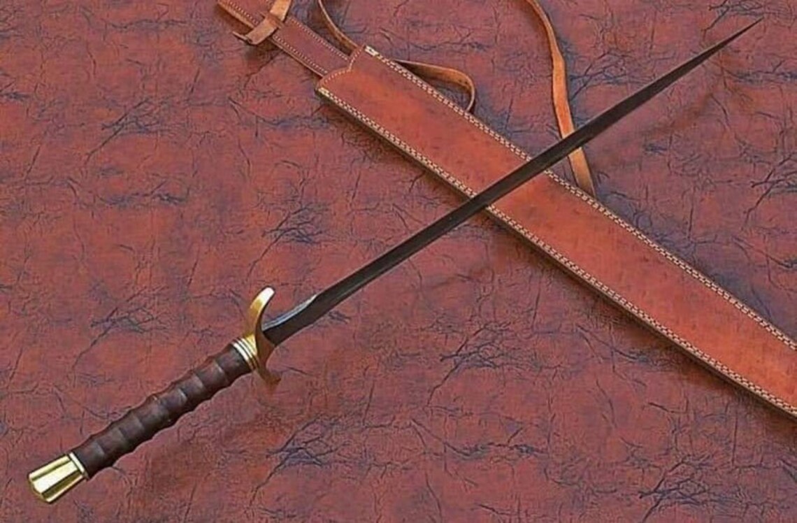 Hand-made 28 Inches Damascus Steel Sword - Etsy