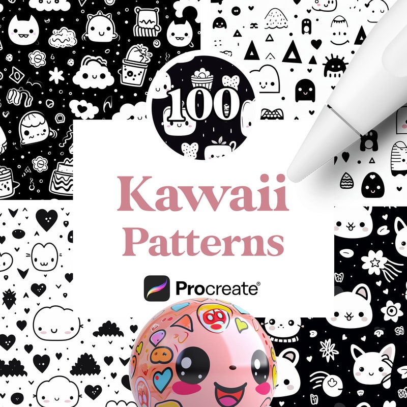 Kawaii Pattern - Etsy