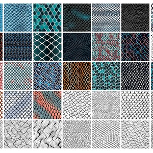 100 Fishnet Textures for Procreate, Lace Brushes, Digital Download - Etsy