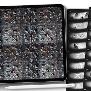 100 Procreate Medieval Textures, Armor, Castles, Banners and Fabric ...