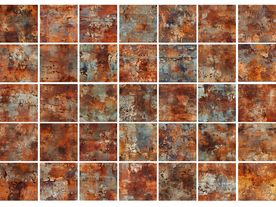100 Procreate Rust Textures, Rusty Metal Brushes, Digital Download - Etsy