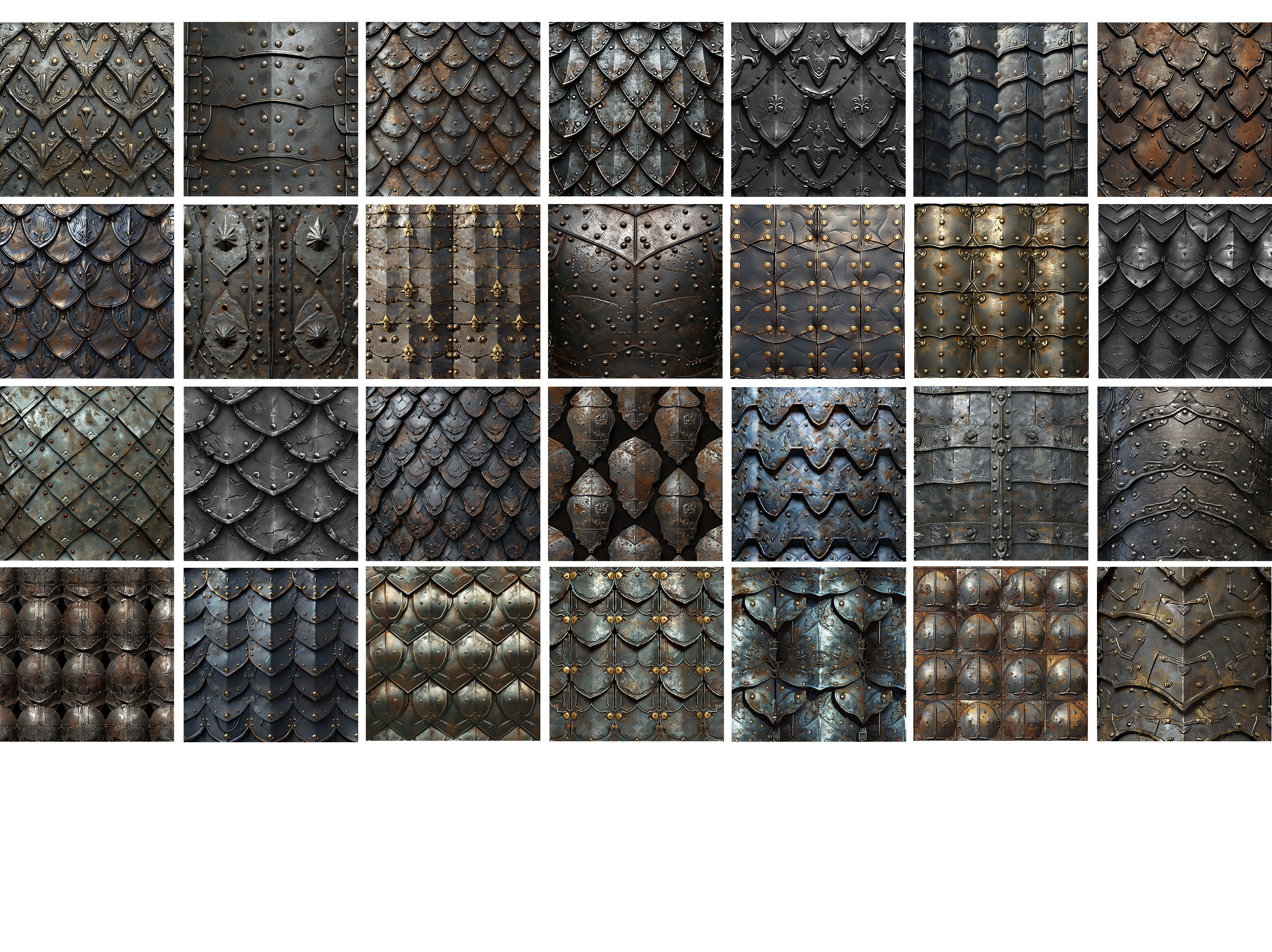 100 Procreate Medieval Armor Textures, Digital Download - Etsy