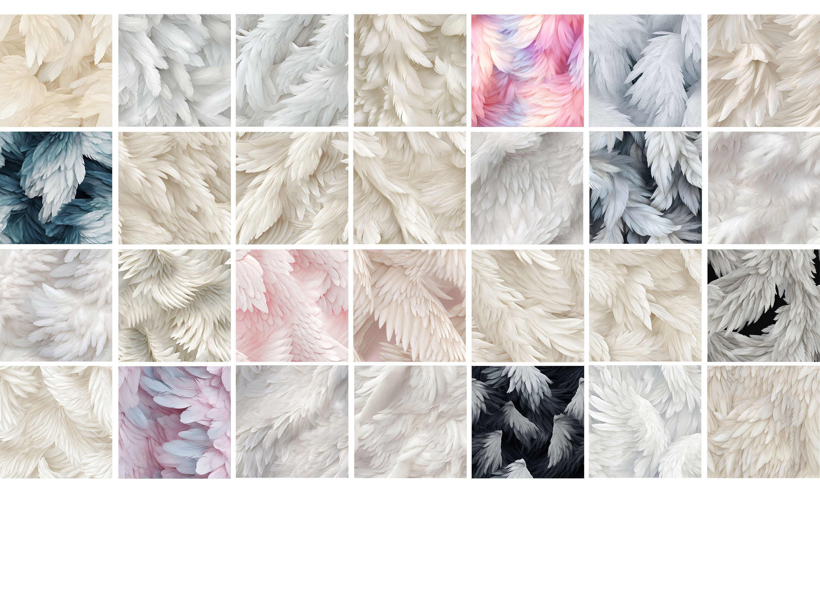 100 Procreate Wing Textures, Angel Wings Seamless Brushes - Etsy