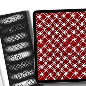 100 Fishnet Textures for Procreate, Lace Brushes, Digital Download - Etsy