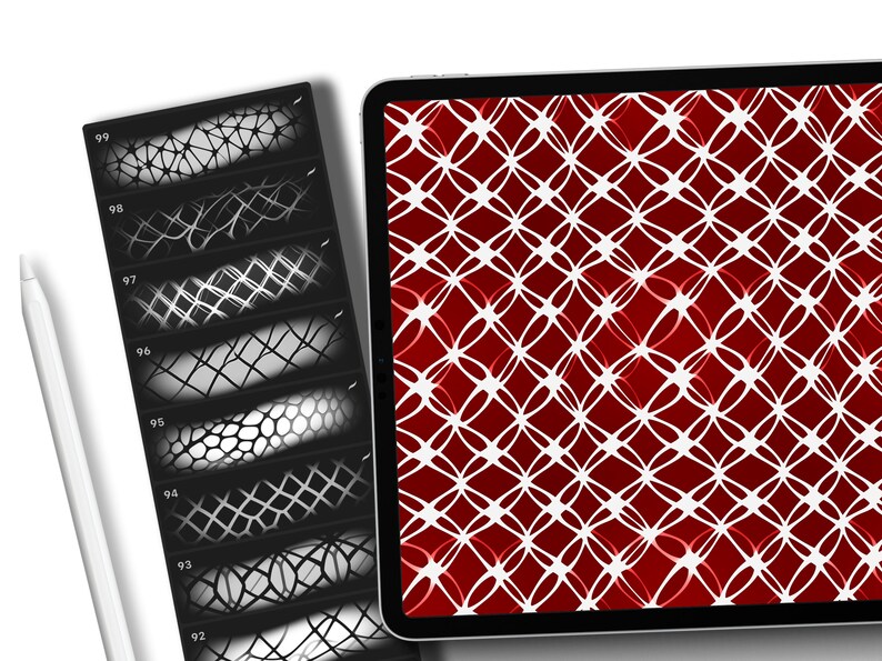 100 Fishnet Textures for Procreate, Lace Brushes, Digital Download - Etsy