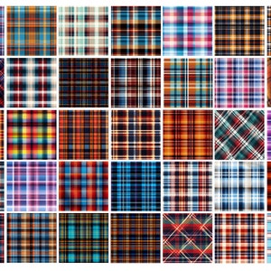 100 Plaid Textures for Procreate, Seamless Patterns - Etsy