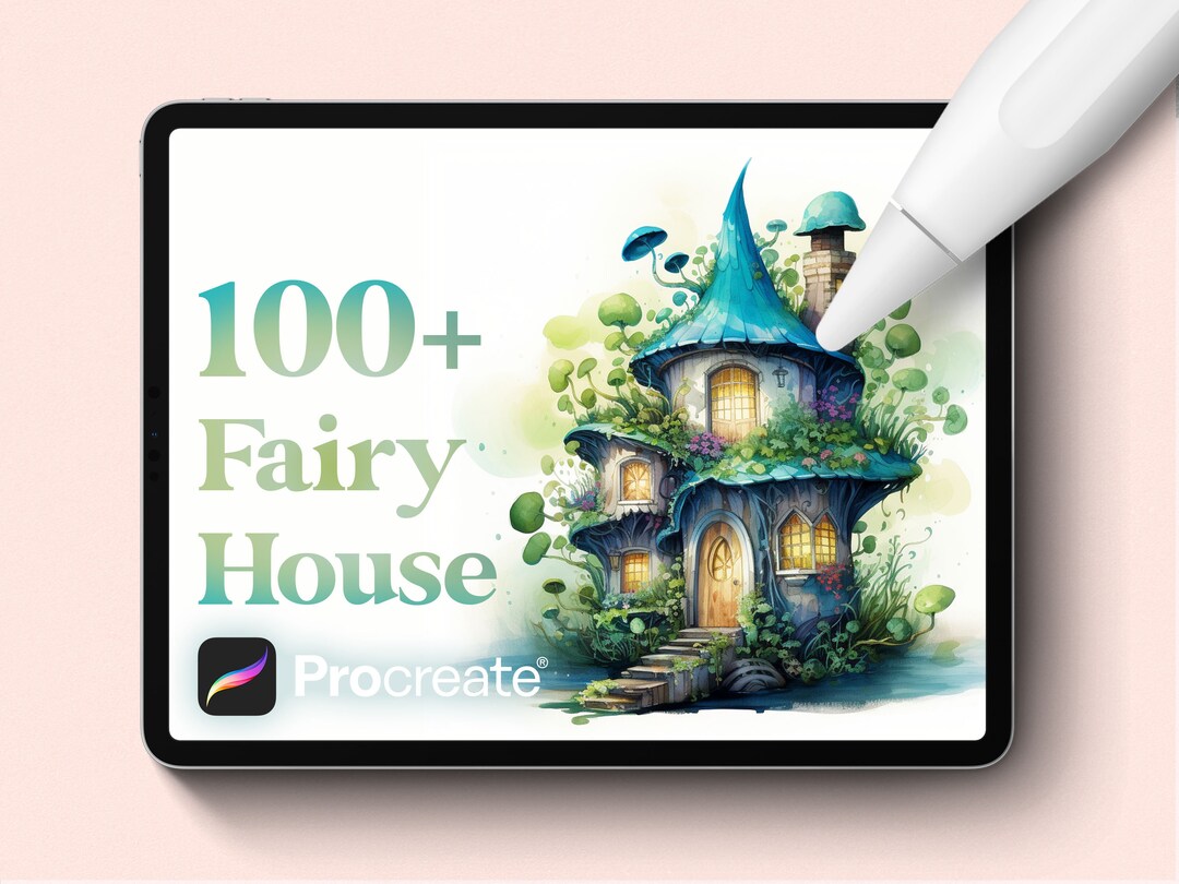 100+ Fairy House Procreate Stamps, Instant Digital Download - Etsy