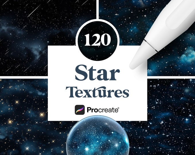 120 Procreate Stars Textures, Starry Sky for Procreate, Digital Download - Etsy