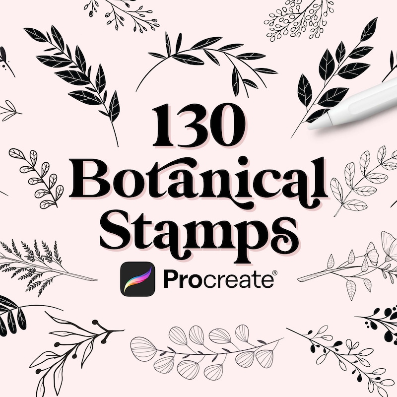 Botanical Stamp - Etsy