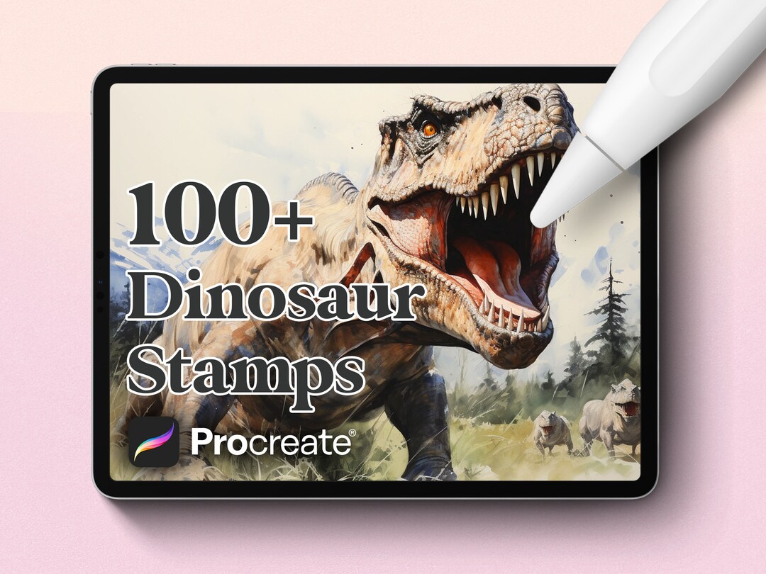 100+ Dinosaur Stamps Brushes for Procreate, Instant Digital Download - Etsy