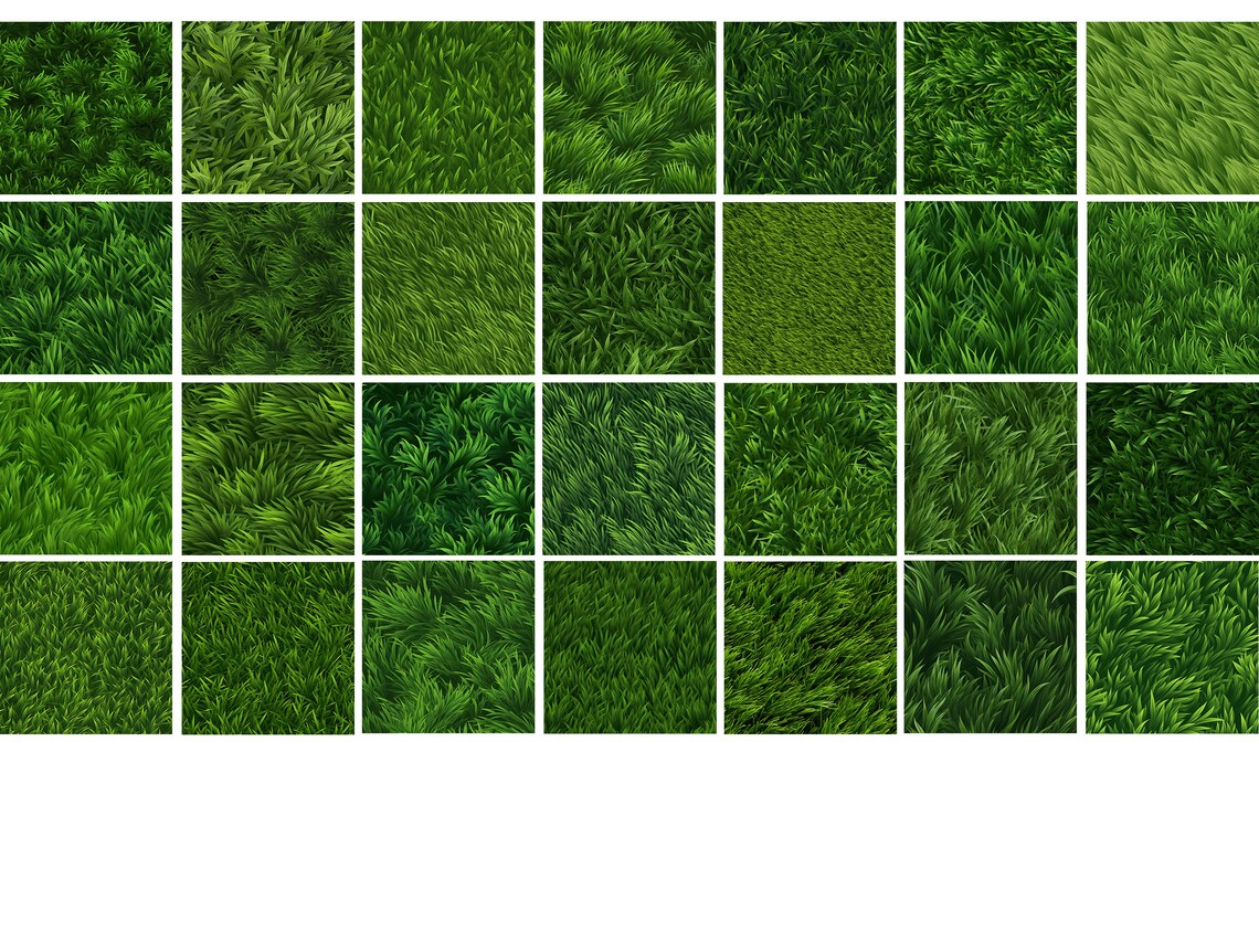 100 Grass Texture Brushes for Procreate: Seamless Realistic Textures ...