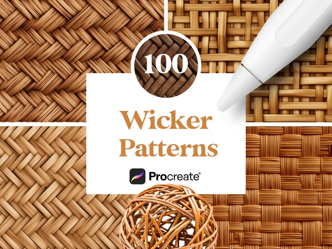 100 Wicker Textures, Digital Download - Etsy