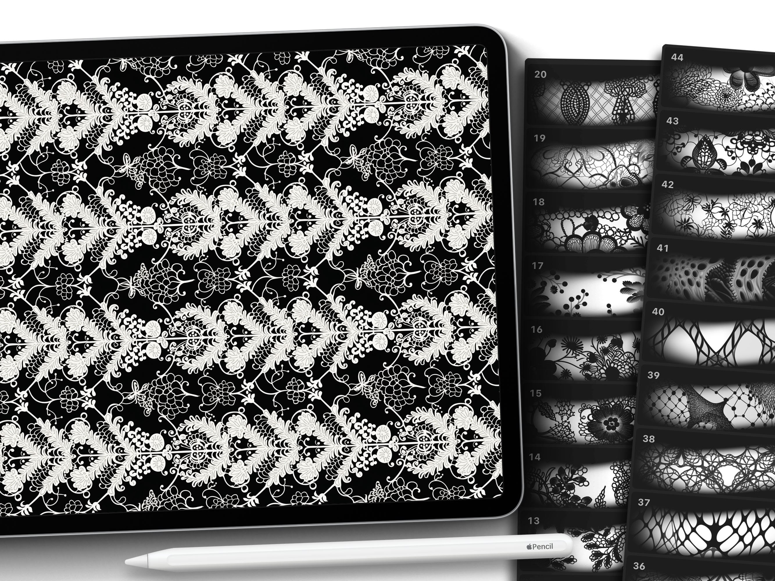 100 Lace Procreate Textures Fishnet Patterns for Procreate - Etsy