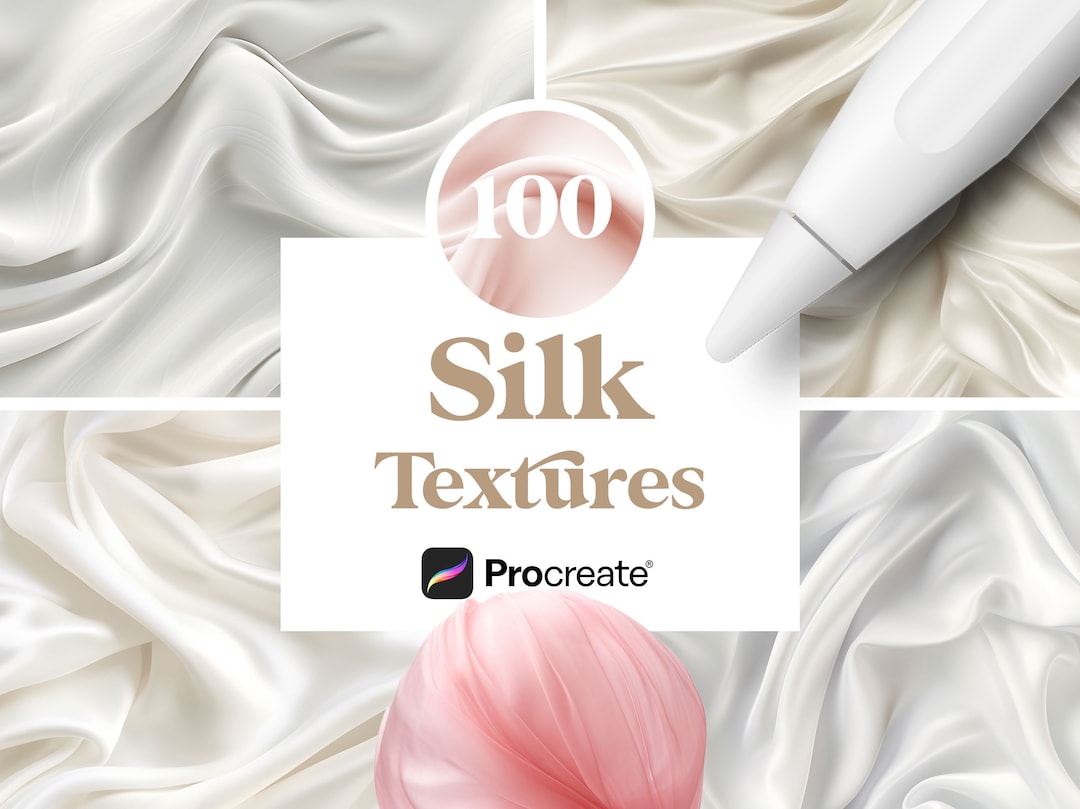 100 Silk Textures, Silk Fabric for Procreate, Digital Download - Etsy
