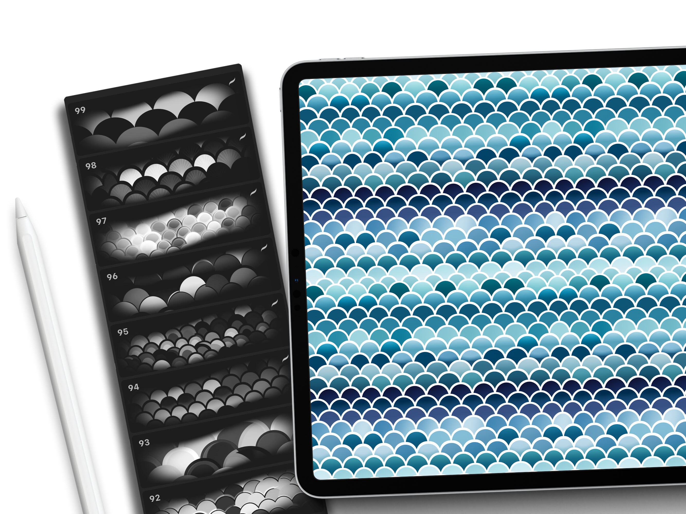 100 Scale Patterns for Procreate, Digital Download - Etsy