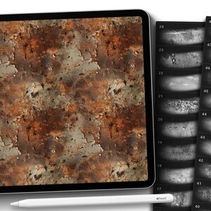 100 Procreate Rust Textures, Rusty Metal Brushes, Digital Download - Etsy
