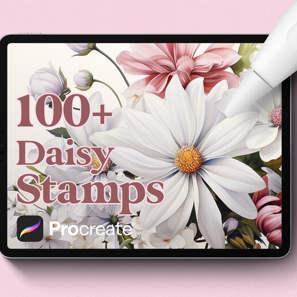 Daisy Digital Stamp - Etsy