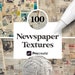 100 Old Newspaper Patterns for Procreate, Not Readable Vintage ...