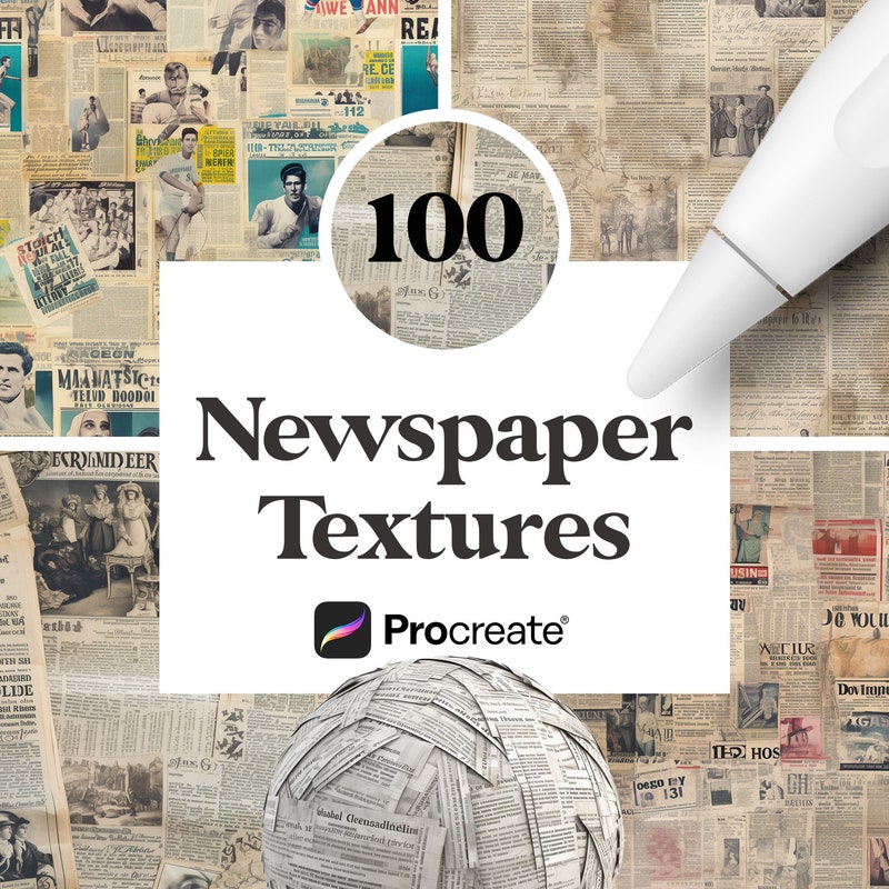 Drawing a Newspaper - Etsy