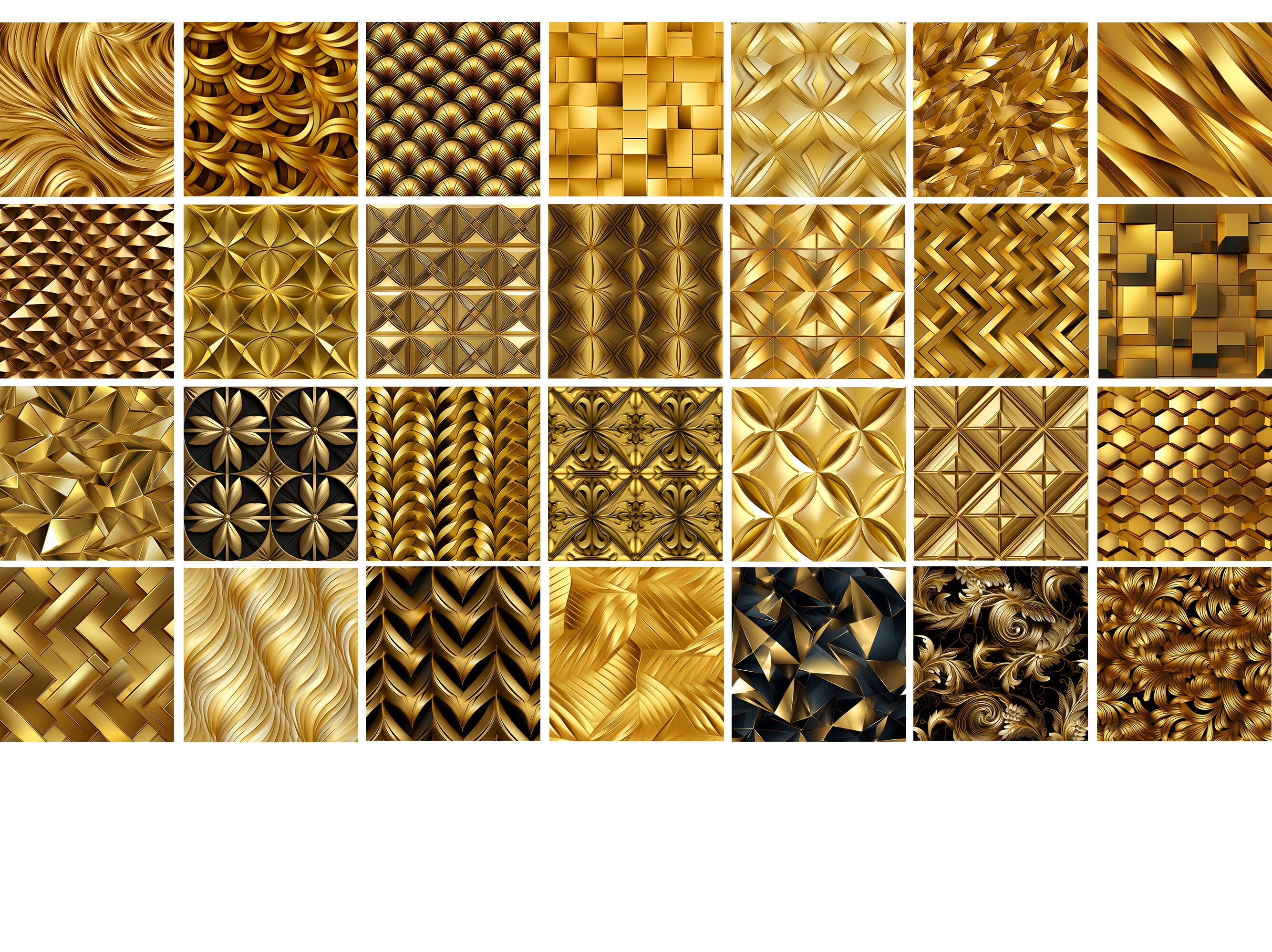 100 Procreate Gold Textures, Seamless Metalic Textures - Etsy
