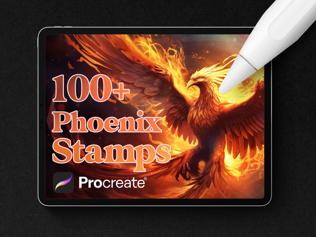 100+ Phoenix Stamps Brushes for Procreate, Instant Digital Download of ...