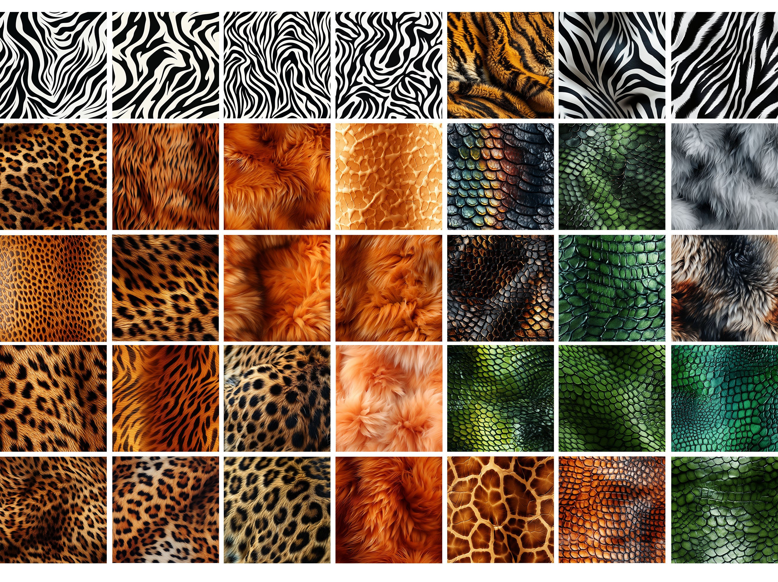 100 Procreate Animal Skin Textures, Wild Animals Patterns, Digital ...