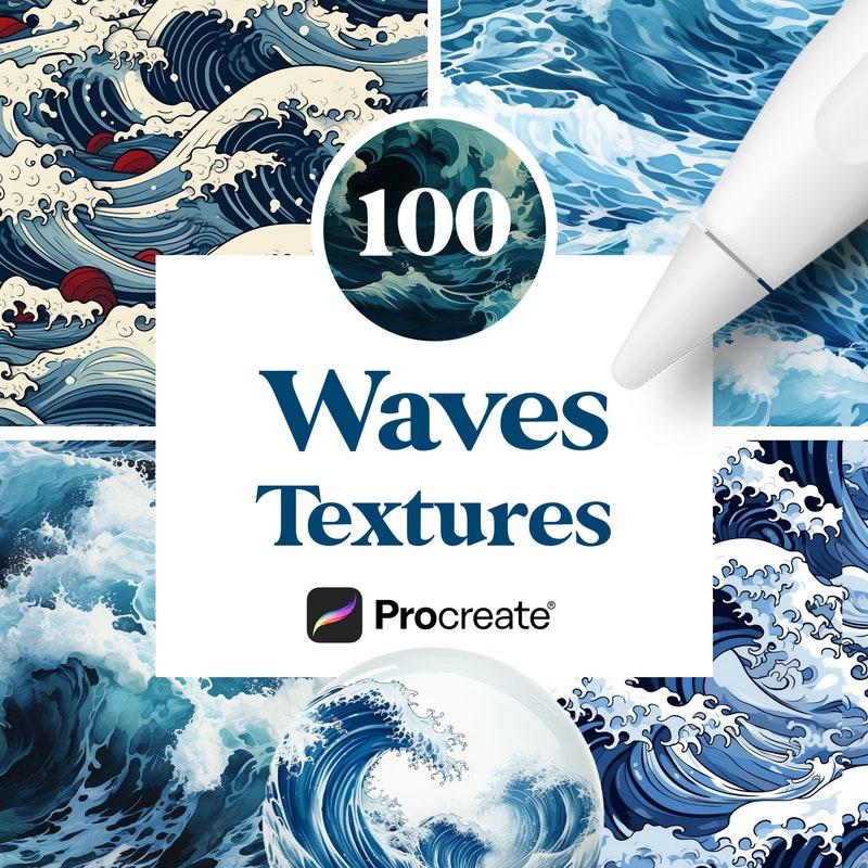 Ocean Wave Stamp - Etsy