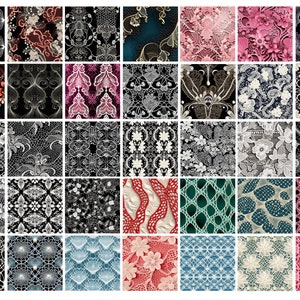 100 Lace Procreate Textures, Fishnet Patterns for Procreate, Digital ...