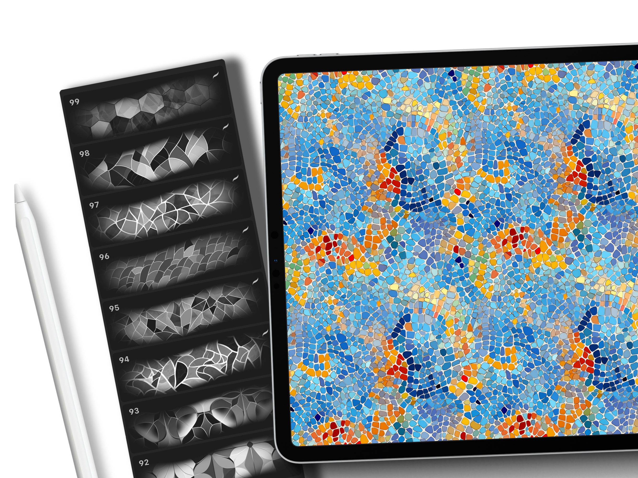 100 Mosaic Procreate Patterns, Seamless, Digital Download - Etsy