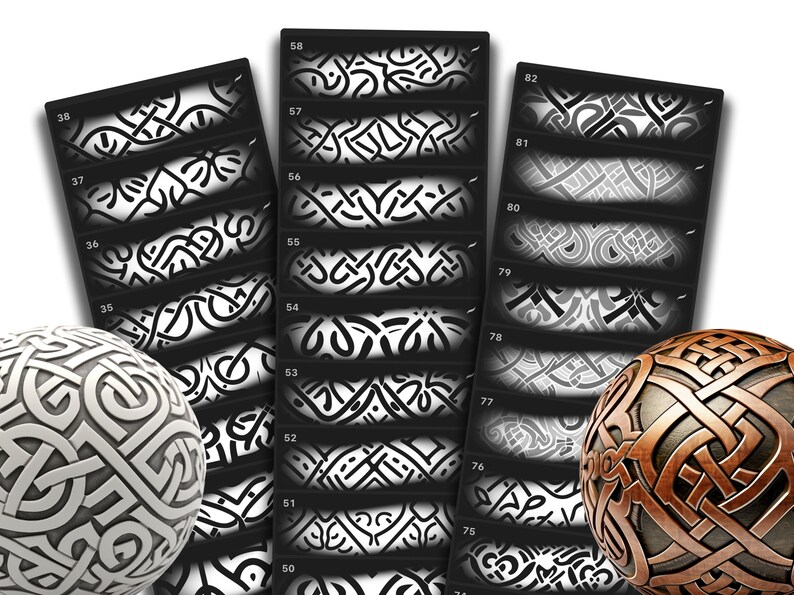 100 Celtic Patterns for Procreate, Digital Download - Etsy