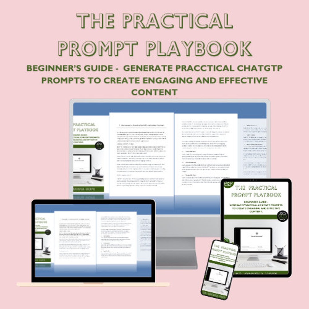 How to Use Chatgtp With YOUR PROMPTS- the Practical Prompt Playbook ...