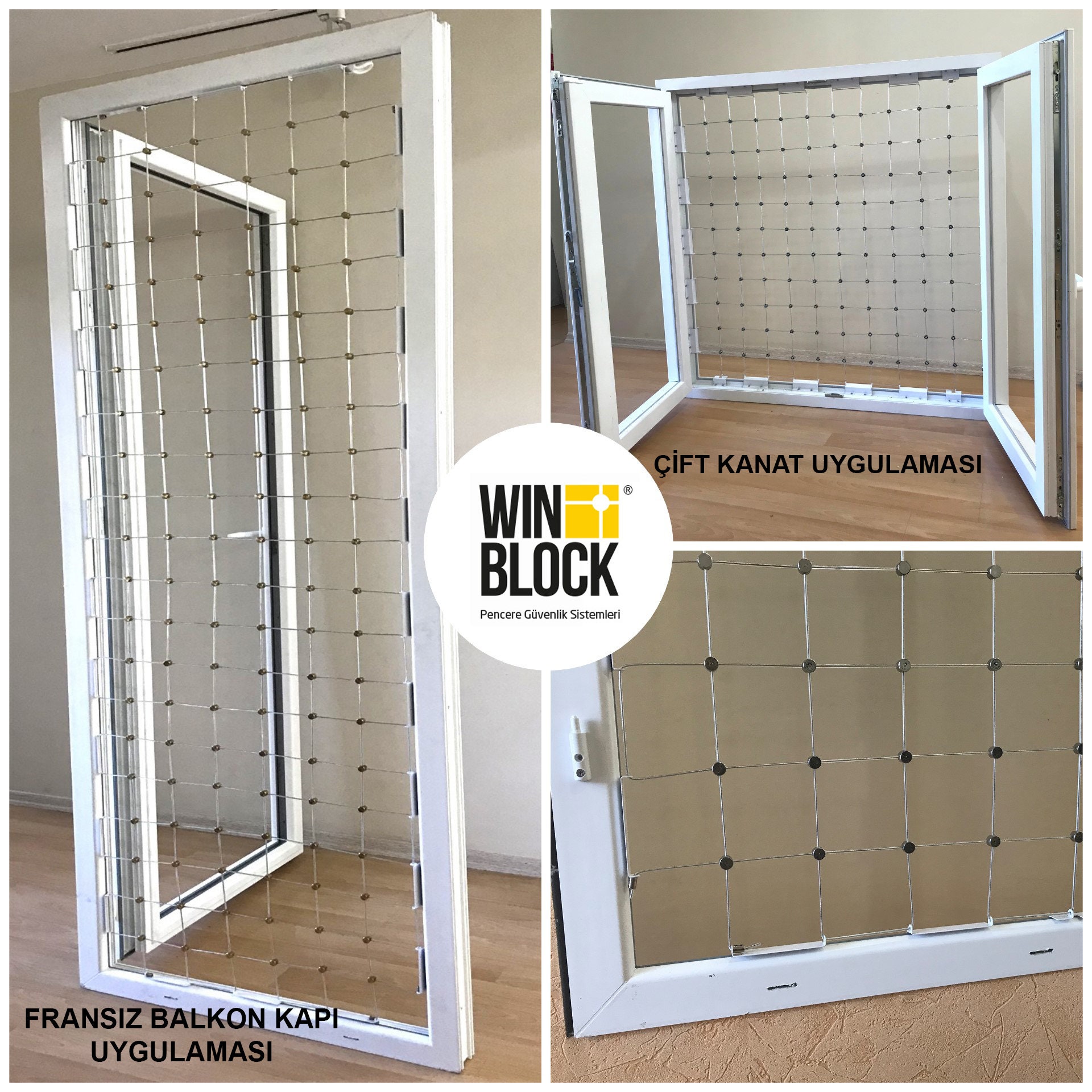 Winblock Children's Window Safety Mesh: Steel Window Guard (60cm X ...