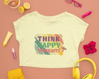 Think Happy Thoughts PNG Digital Image Download - Etsy