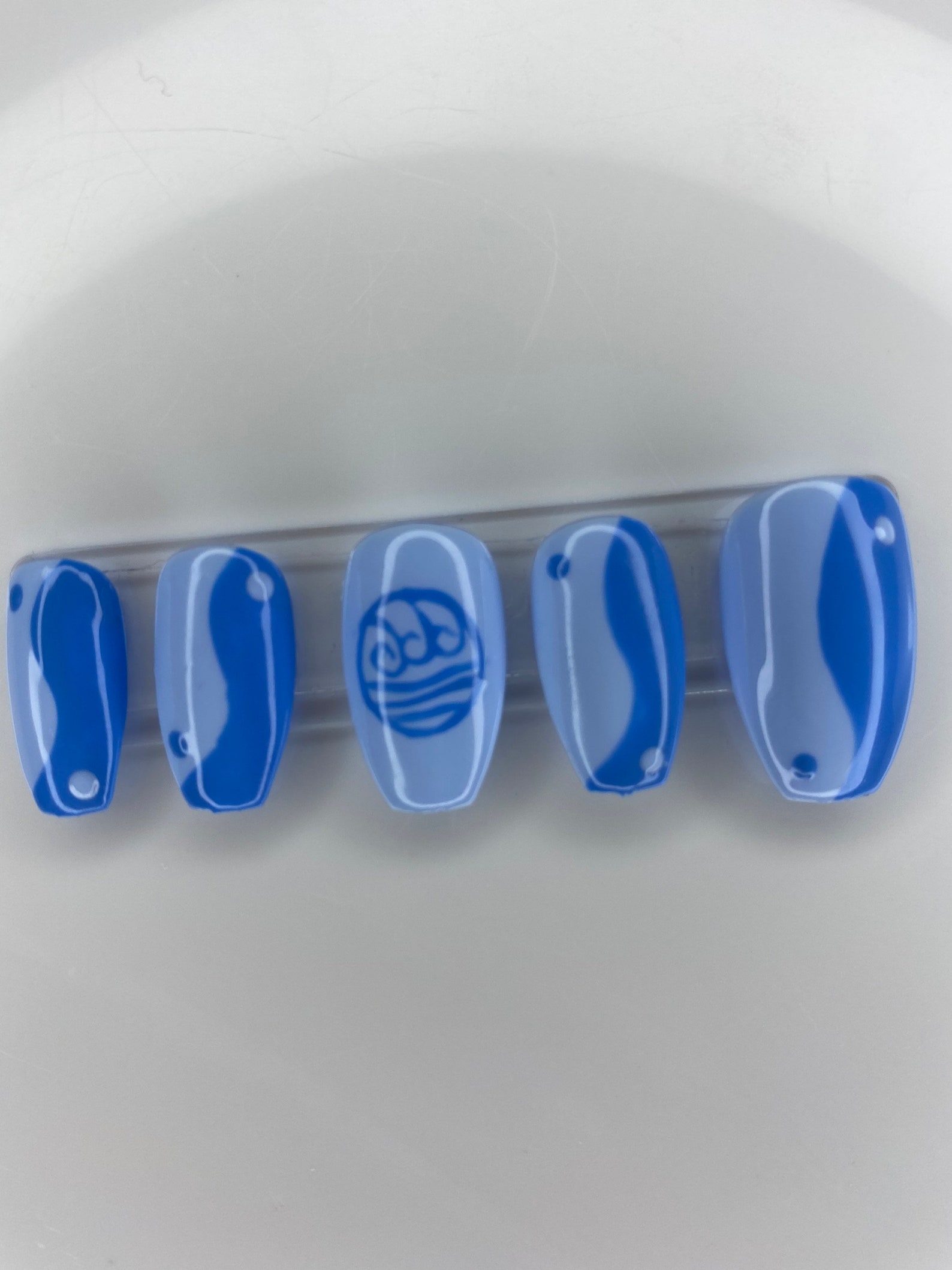 Water Tribe Press On Nails / Avatar the Last Airbender Nails / | Etsy