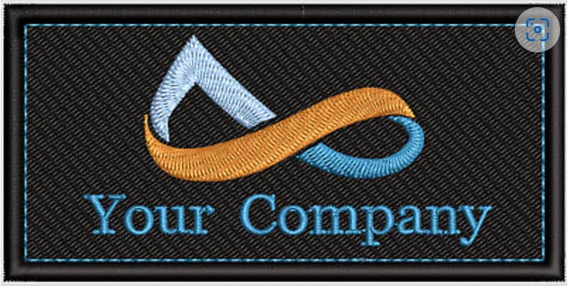 Company Logo Name Patch Workwear Name Tag Embroidery - Etsy UK
