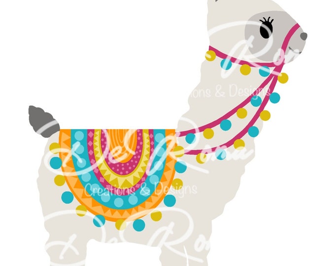 Llama Clipart- Llamas Planner Clip Art- Llama of the Month Heads ...