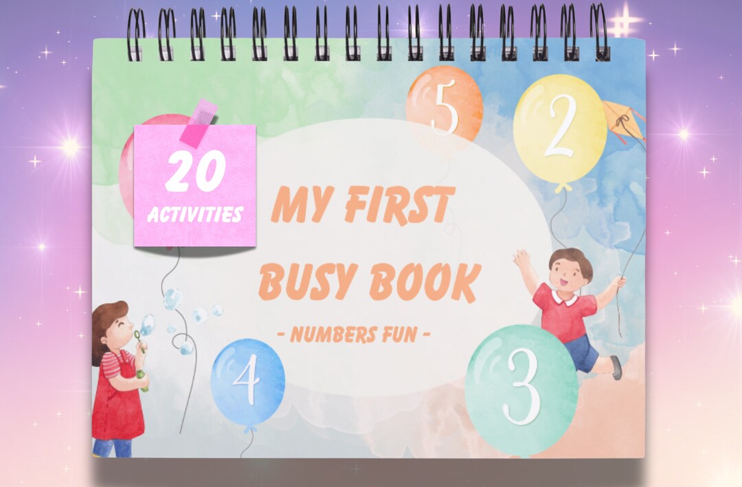 Busy Book Printable Toddler Learning Binder Quiet Book Activity ...
