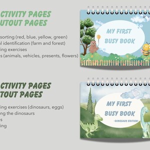 Montessori Busy Book Bundle Printable Activities for Preschool, Digital ...