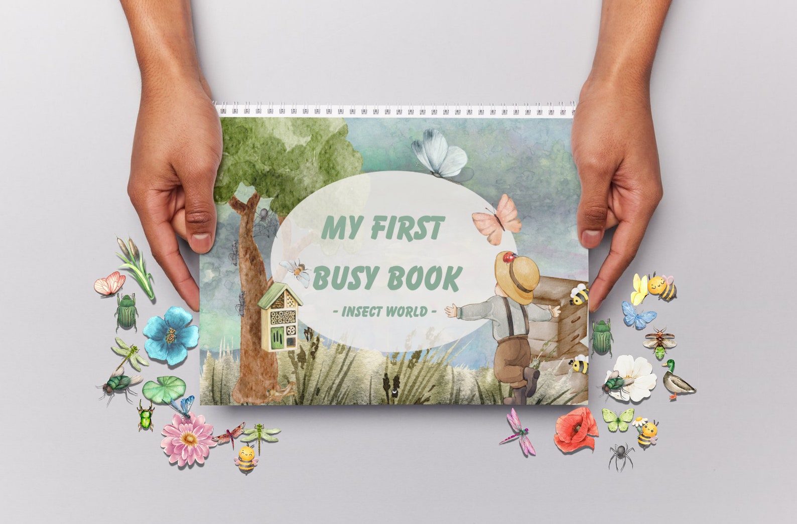 Busy Book Printable Preschool Kids Toddler Learning Binder Educational ...